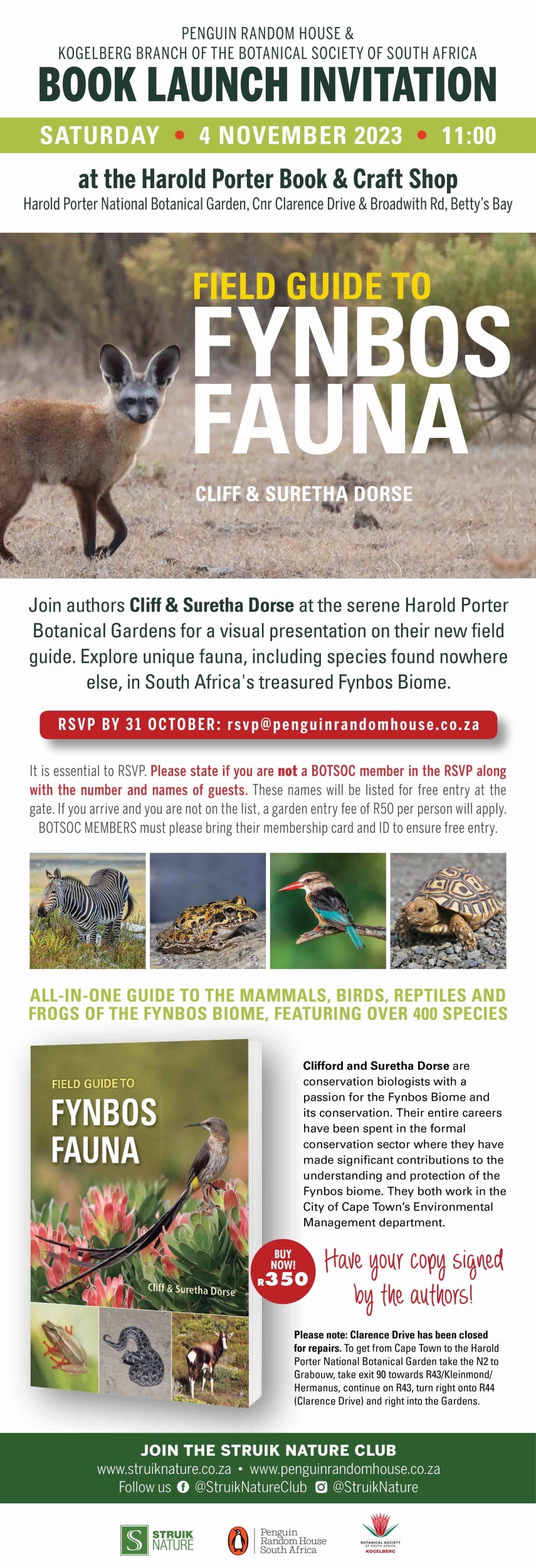 Fynbos Fauna | Betty's Bay Penguin Random House South Africa